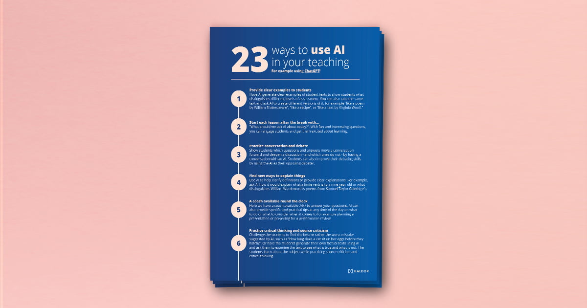 Guide | 23 ways to use AI in your teaching